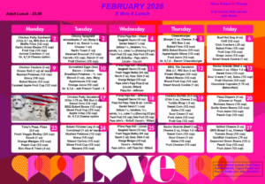 February Menu – Lincoln PK-8