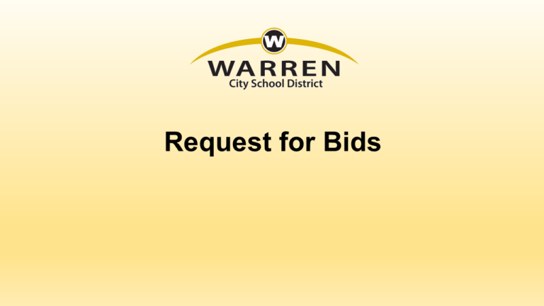 Requests for Bids – Warren City Schools